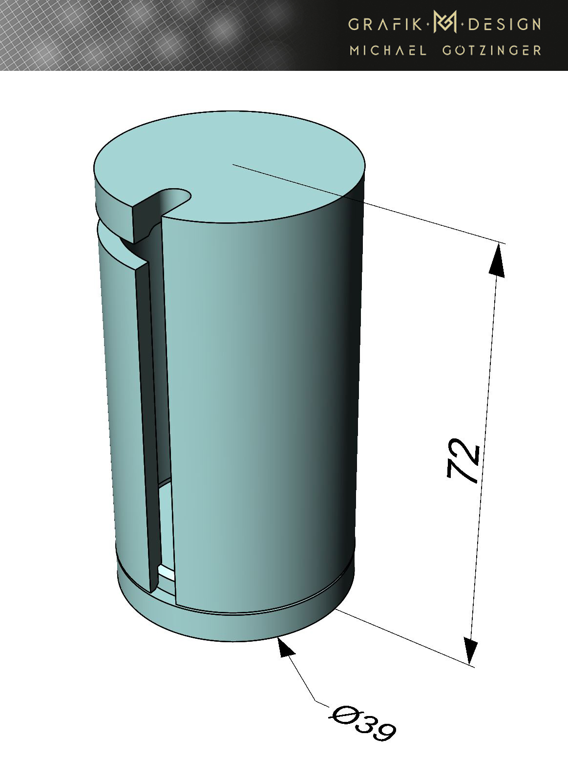 Cylindrical cable box by MG-Grafik-Design | Download free STL model | Printables.com