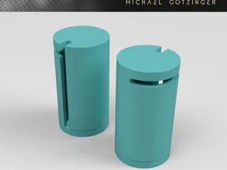 Cylindrical cable box by MG-Grafik-Design | Download free STL model ...
