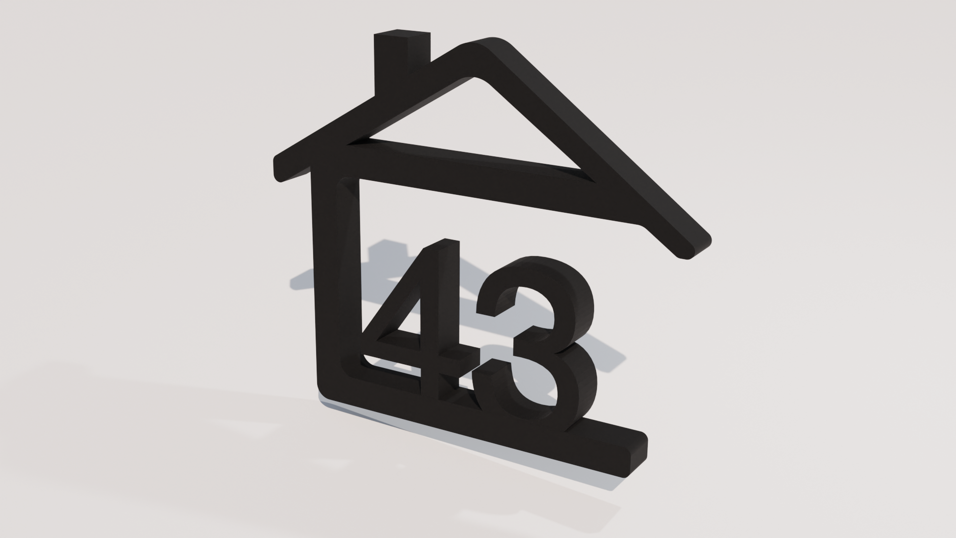 House number template by 3D4U | Download free STL model | Printables.com