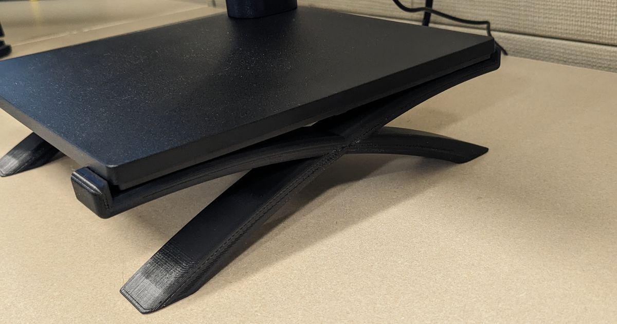 Monitor riser by jr3gibbs | Download free STL model | Printables.com