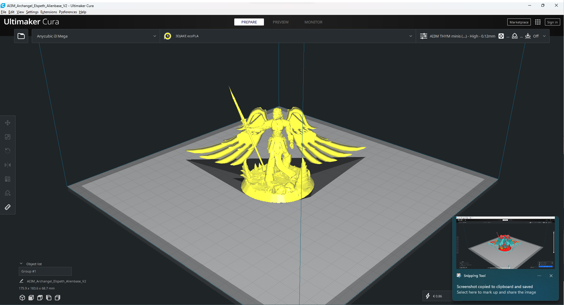 Archangel Elspeth V3 (Idle Wings) by Thijmnesoy | Download free STL ...