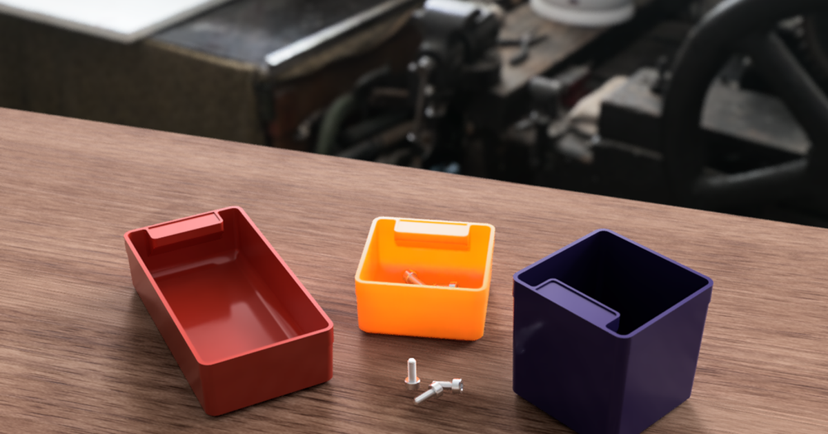 Small Parts Box - Parameterised (f360) by madeinoz | Download free STL ...