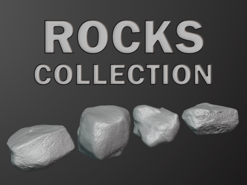 Rocks collection by mlodybuk | Download free STL model | Printables.com