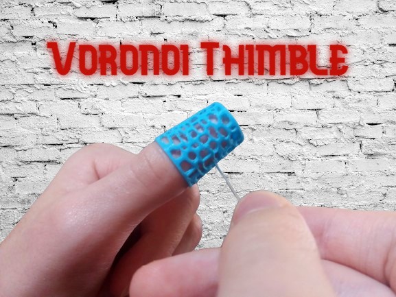 Voronoi Thimble by 3D Elf | Download free STL model | Printables.com