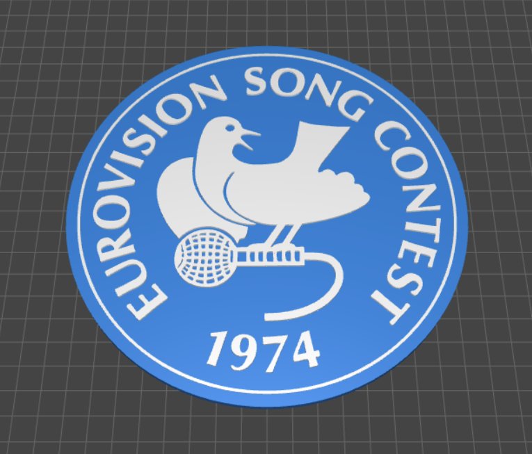 Eurovision Song Contest 1974 Plaque by PHvD | Download free STL model ...