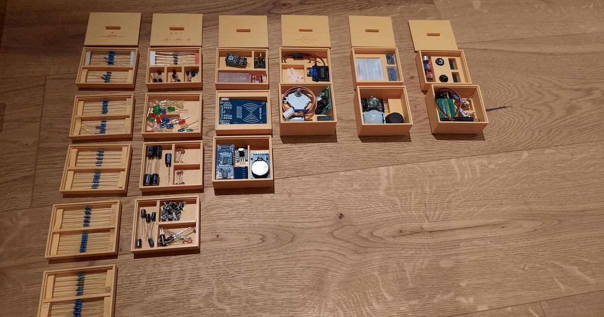 Arduino Kit (Mizuei MA 17) Organizer/Sorting System by MatthiasLinder ...