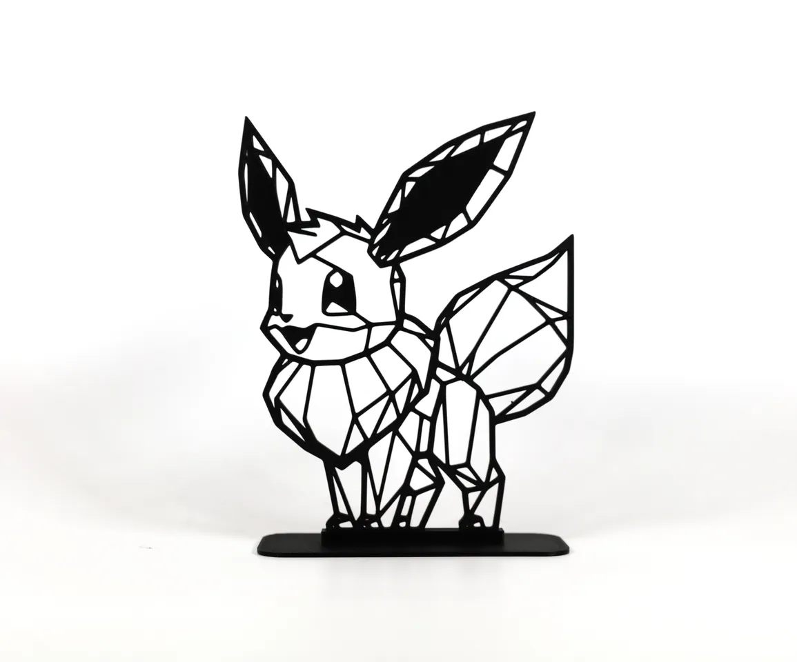 Geometric Low Poly Eevee by PhaseworksCA | Download free STL model ...