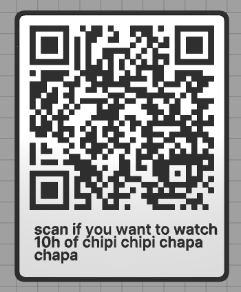 scan if you want to watch 10h of chipi chipi chapa chapa by Stefan ...