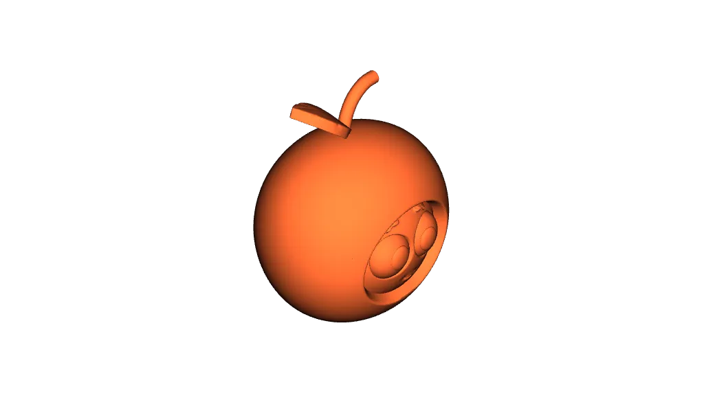 Cute orange by Yujy | Download free STL model | Printables.com