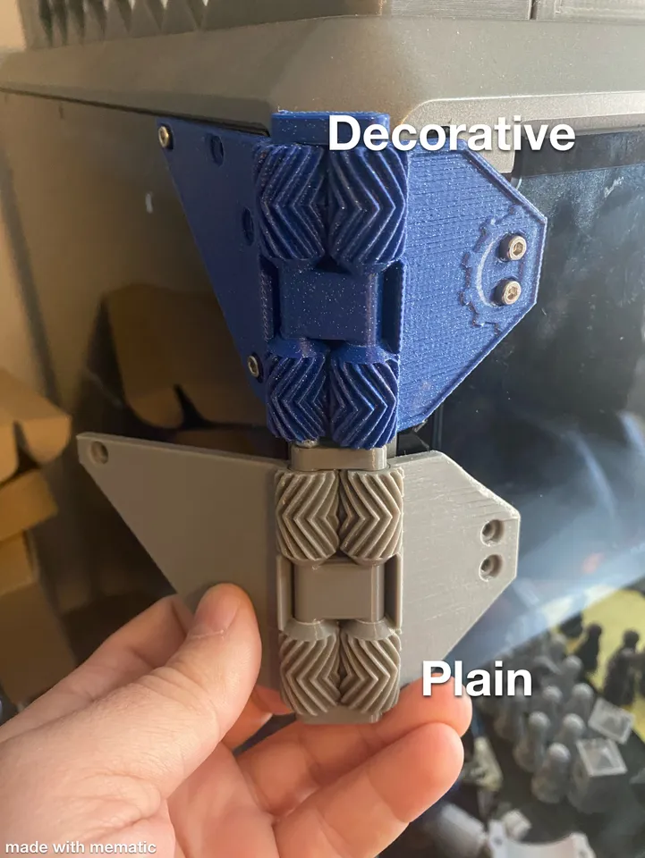 Creality K1 & K1 Max Door Hinges Geared da Mordiev | Scarica il modello ...