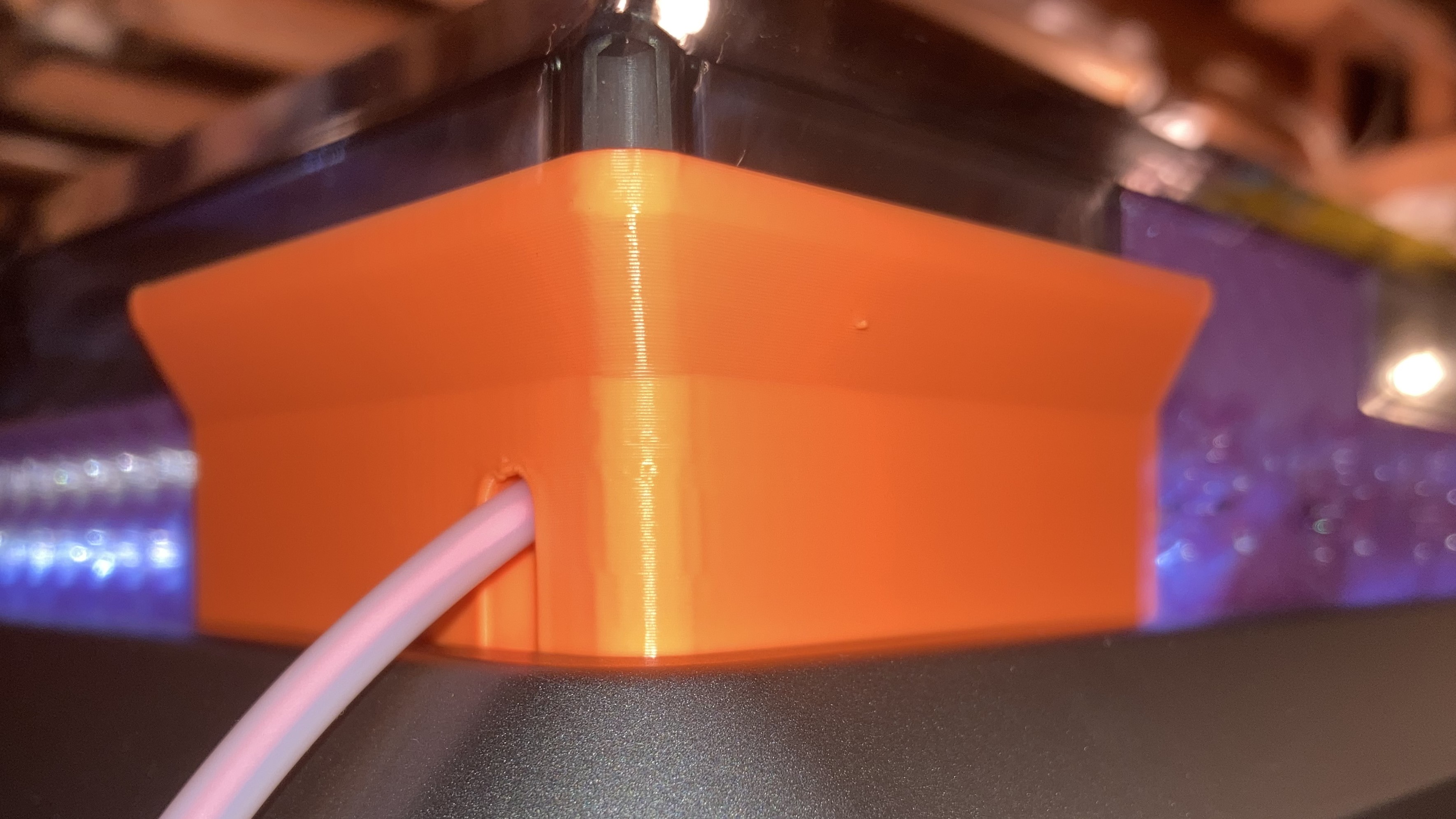 K1 Right Rear Slotted Lid Riser with Opening for Bowden Tube by TJL ...