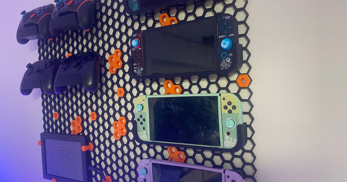 HSW Nintendo Switch OLED Holder by DizzaD82 | Download free STL model ...