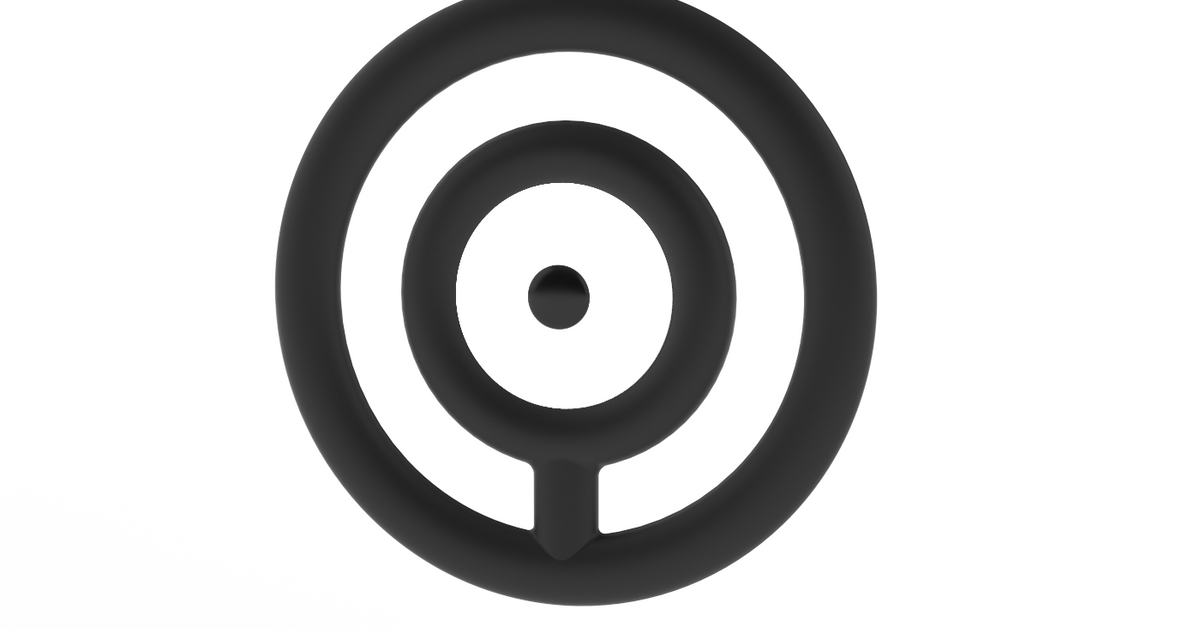 Pokémon Unown O by ZhangarG | Download free STL model | Printables.com