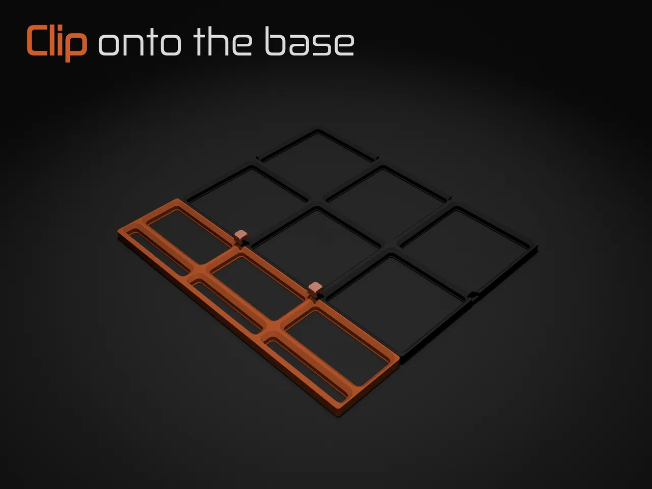 Gridfinity Clip Base - Half Grid Spacers by HuMa | Download free STL ...