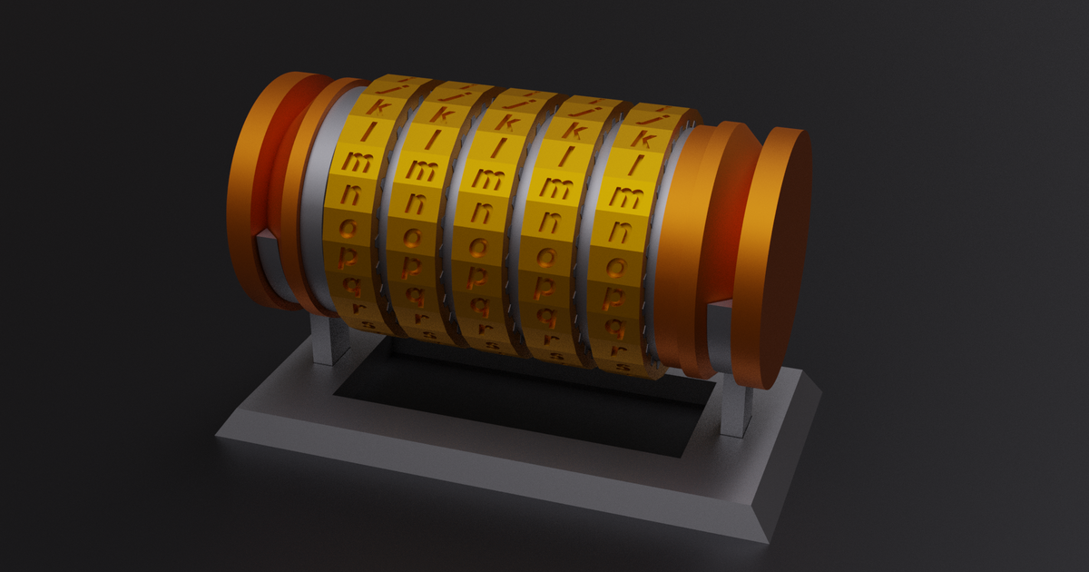 Unicode cryptex - version 0.2 by 3D_D3 | Download free STL model ...