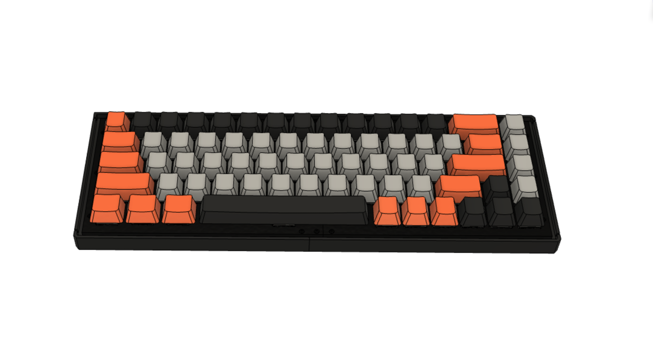 3D Printed Mechanical Keyboard (68 keys) by Newtle Kim | Download free ...