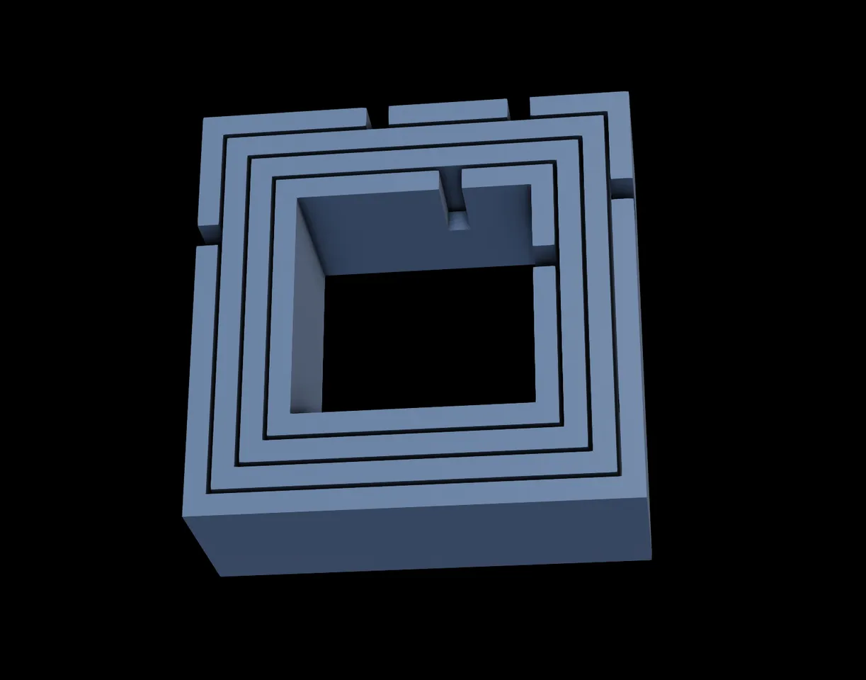 wall shelf, intersecting squares by yahbluez | Download free STL model ... wall shelf, intersecting squares by yahbluez | Download free STL model ...