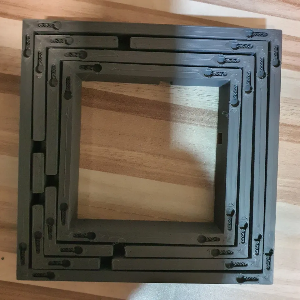 wall shelf, intersecting squares by yahbluez | Download free STL model ... wall shelf, intersecting squares by yahbluez | Download free STL model ...