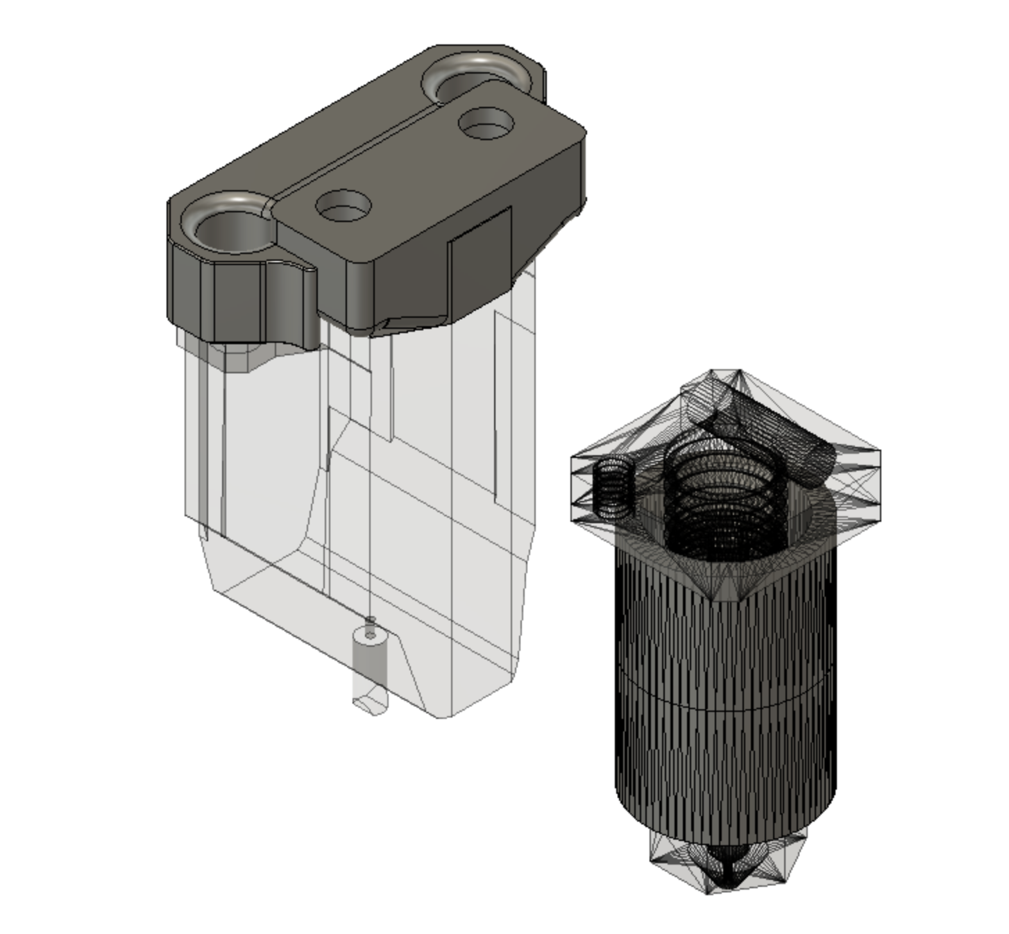 Flsun v400 mount for BIQU MicroProbe V2.0 by Lepresean | Download free ...