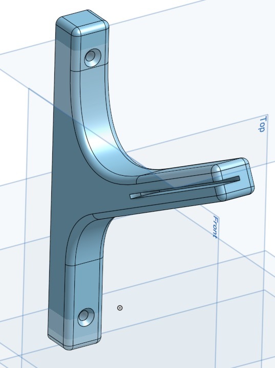 Angled license plate shelf by zachnfine | Download free STL model ...