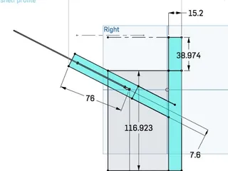 Angled license plate shelf by zachnfine | Download free STL model ...