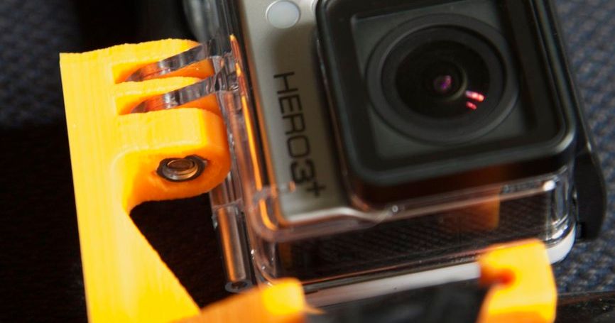 Easy-Install Gopro Scuba Mask Mount with recessed nut and support by ...