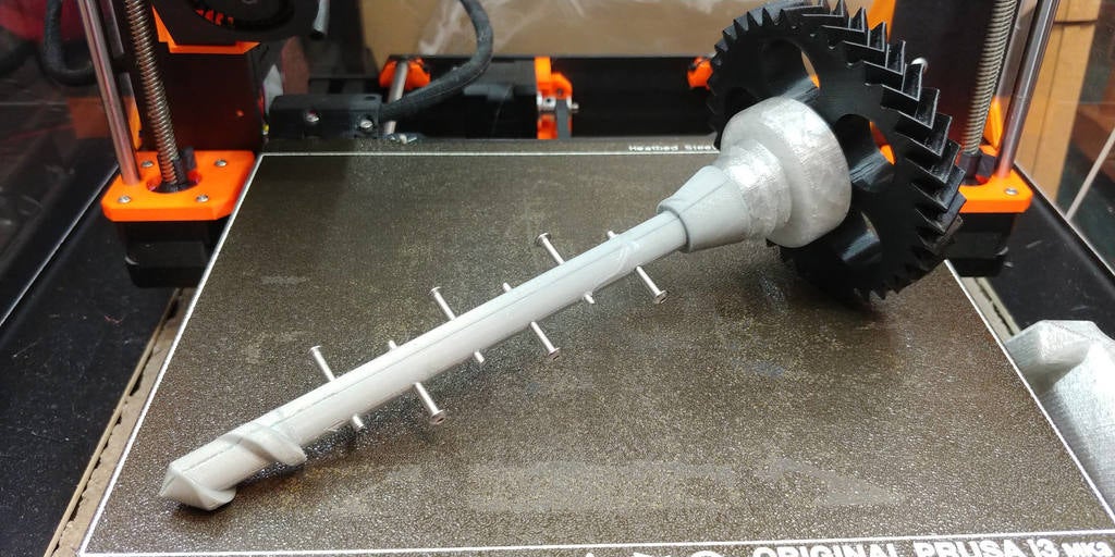 Revised Auger for Filastruder Auger Assisted Vertical Hopper by ...