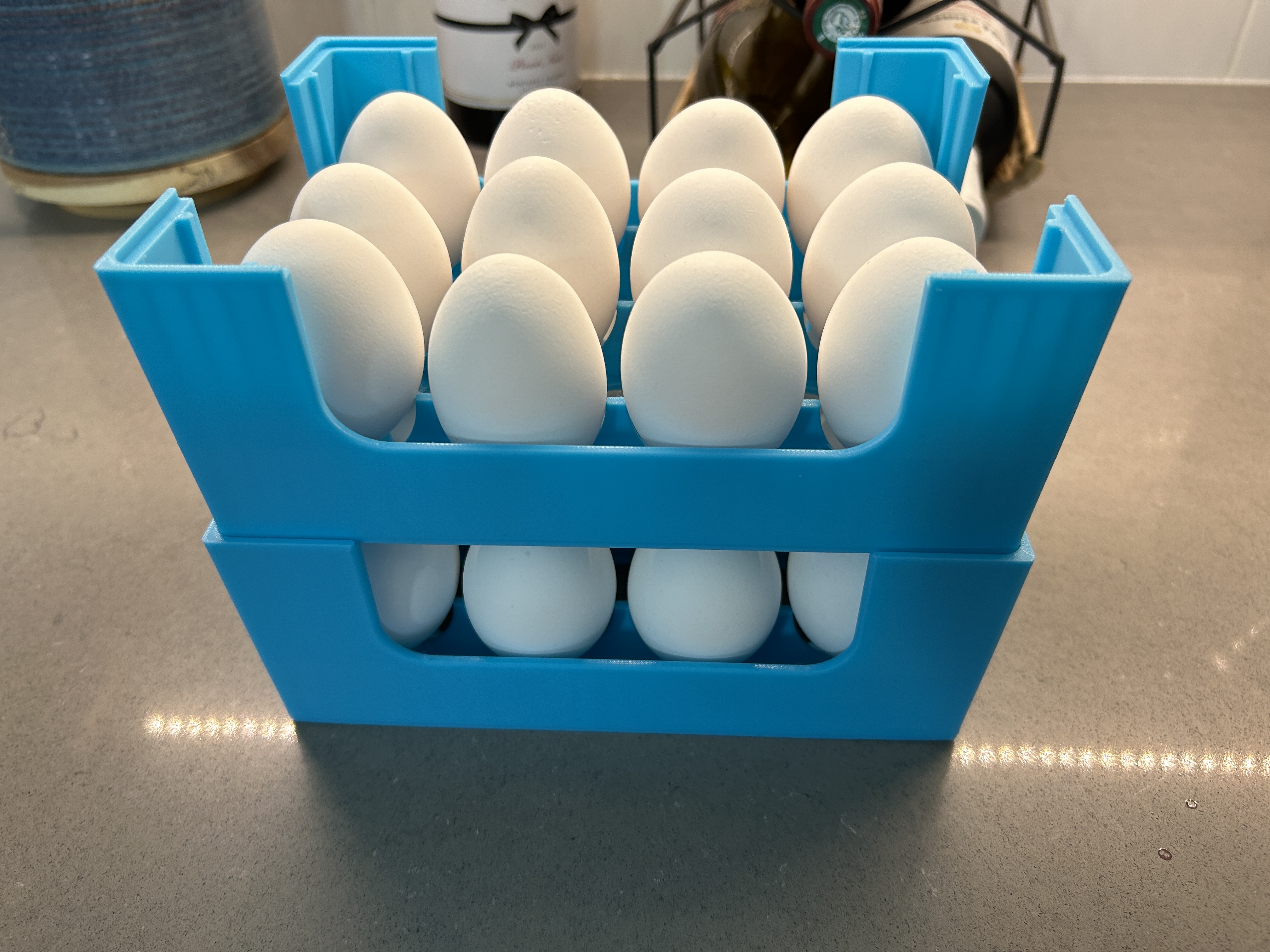Stackable 12 Egg Rack by Iron_Modeler - MakerWorld