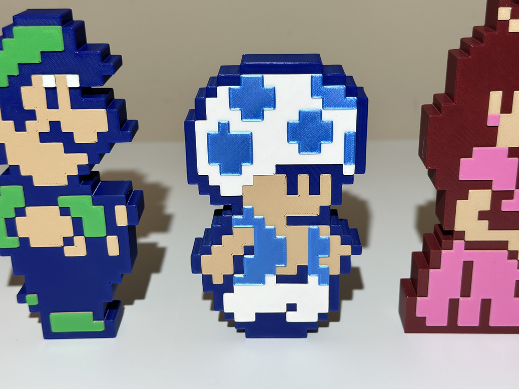 Super Mario 2 (NES) Figurines by rockstarTS | Download free STL model ...