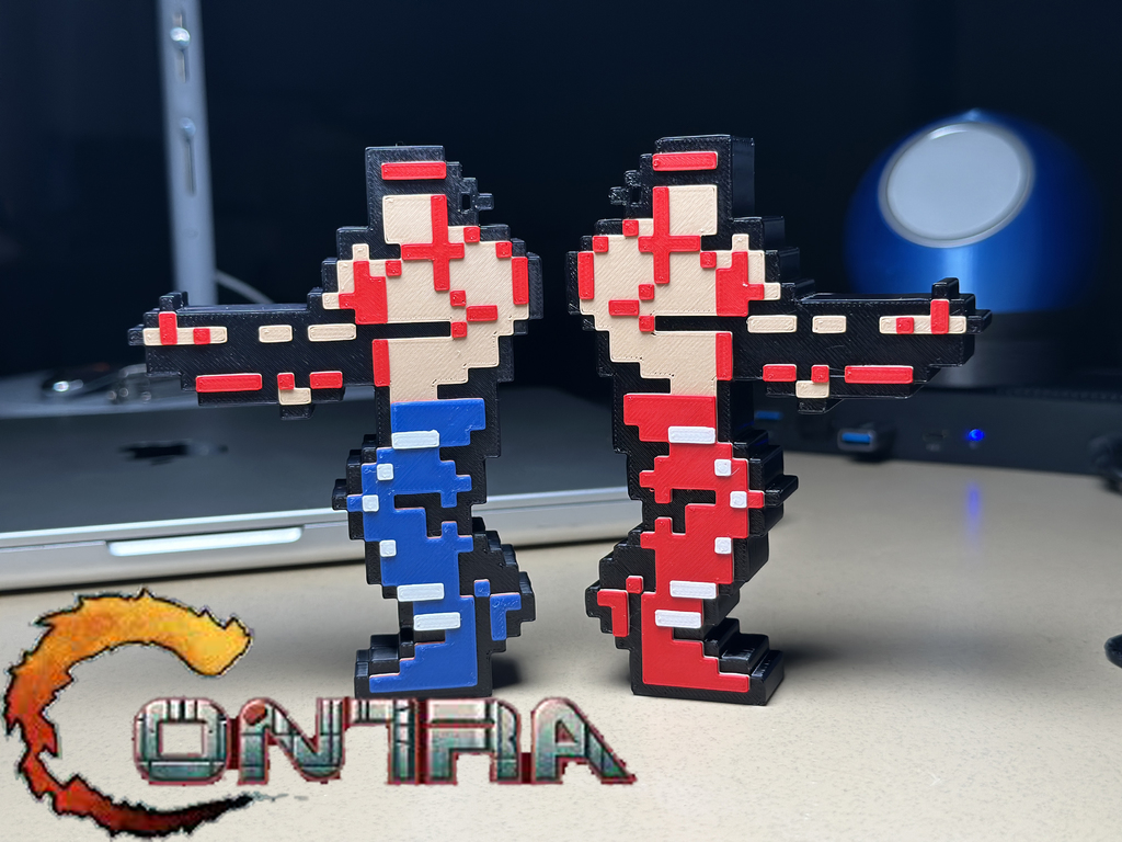 Contra (NES) Soldier Figurine by rockstarTS | Download free STL model ...