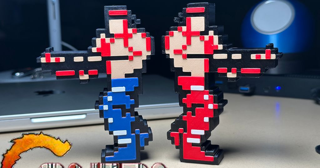 Contra (NES) Soldier Figurine by rockstarTS | Download free STL model ...