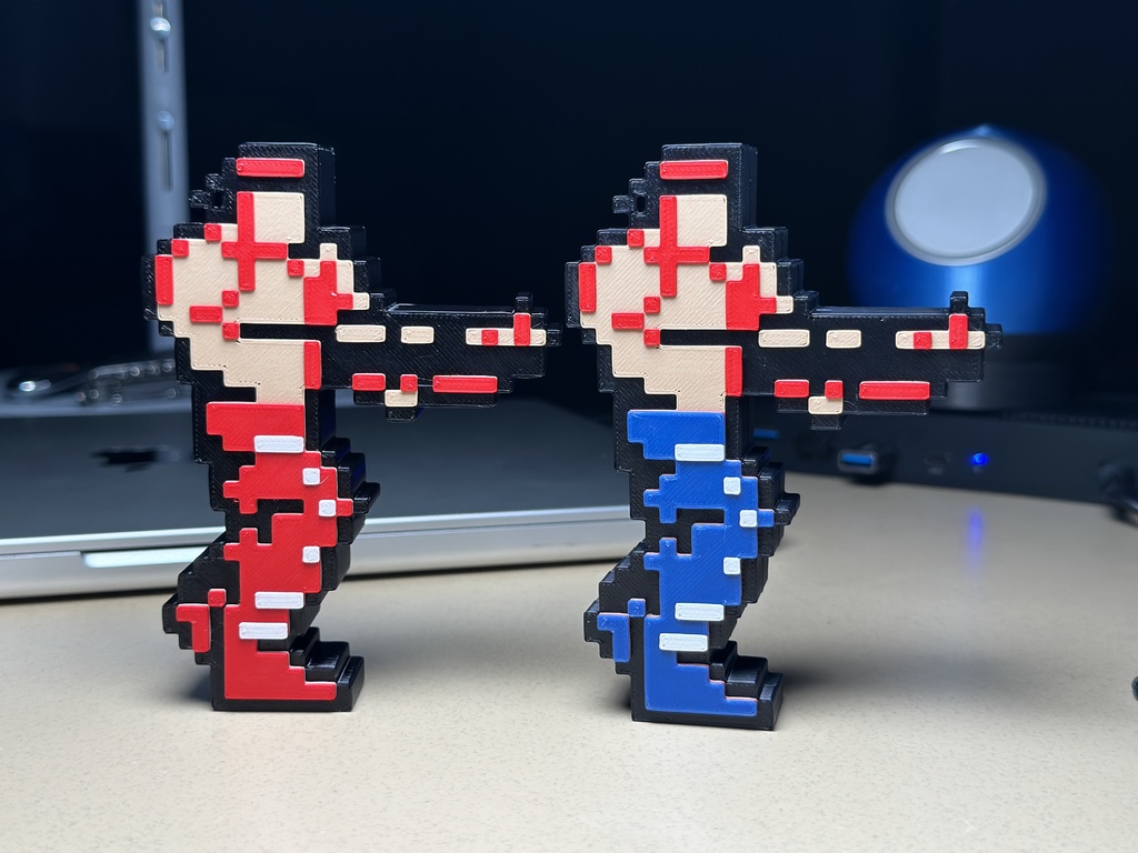 Contra (NES) Soldier Figurine by rockstarTS | Download free STL model ...