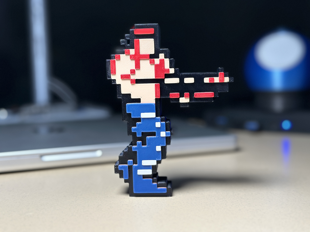 Contra (NES) Soldier Figurine by rockstarTS | Download free STL model ...