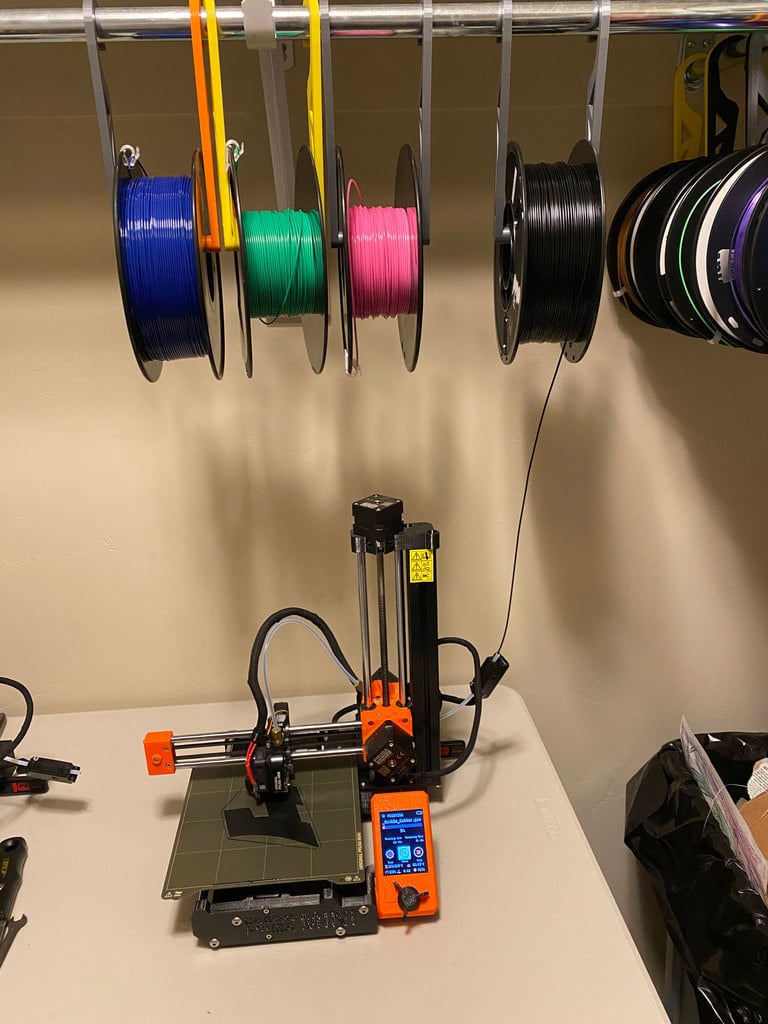 Filament Spool Hanger: 2-piece by rockstarTS | Download free STL model ...