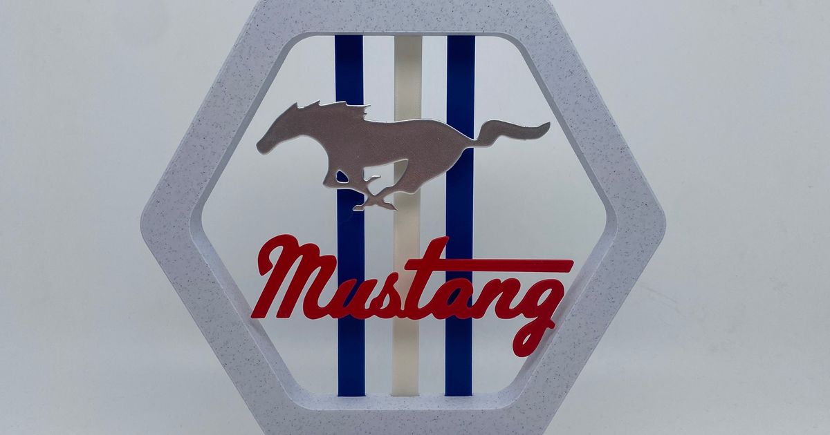 Mustang frame by Xav83 | Download free STL model | Printables.com