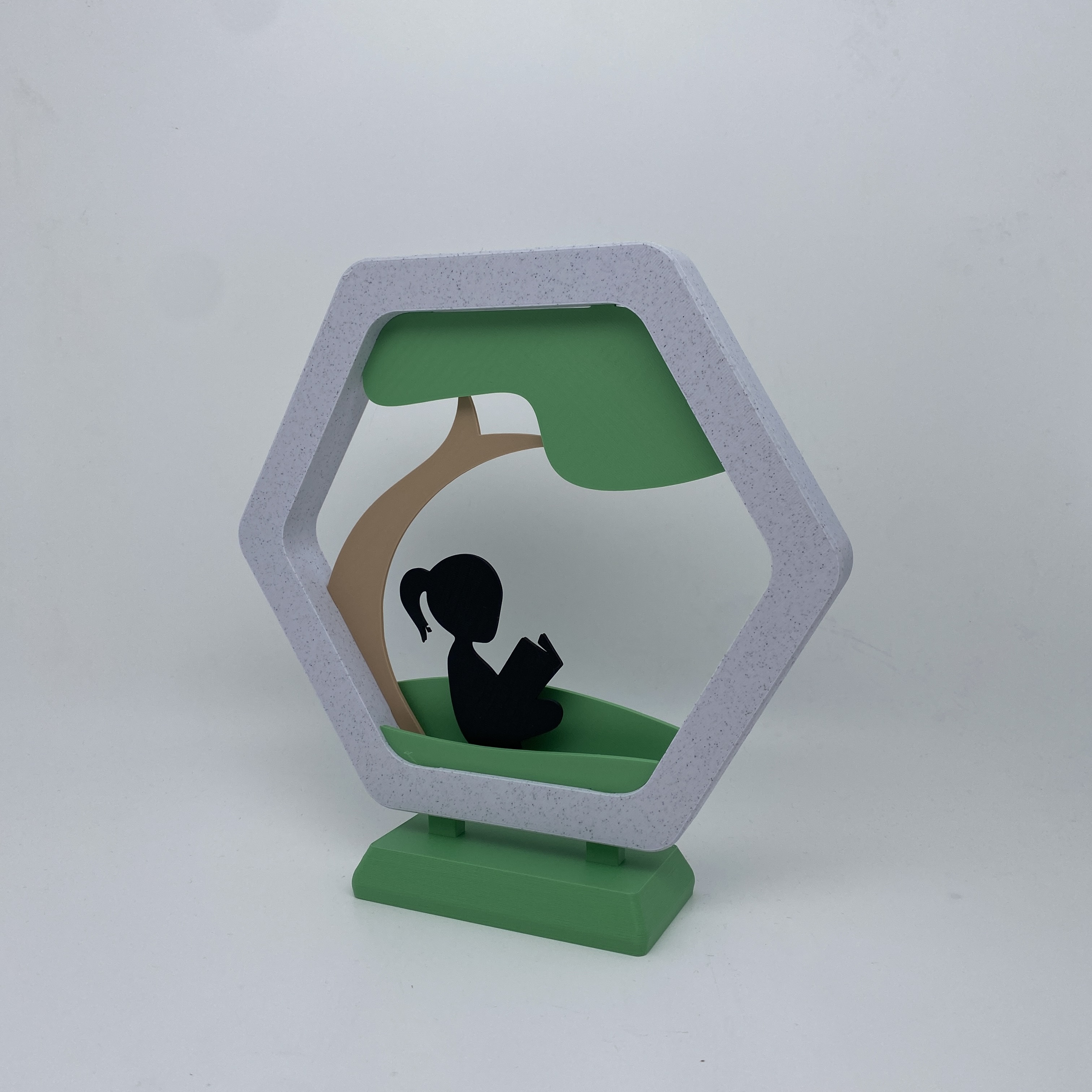 Reading frame under a tree by Xav83 | Download free STL model ...