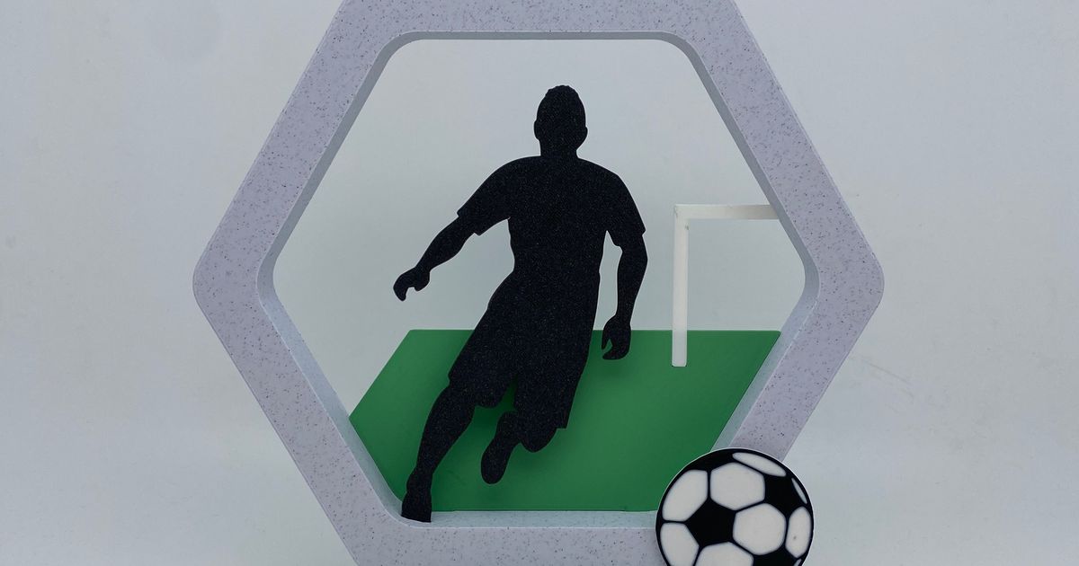 Football player frame by Xav83 | Download free STL model | Printables.com