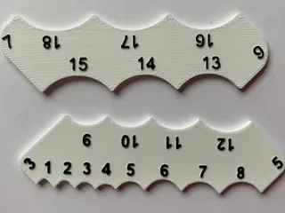 Multi-coloured Fillet Gauges by hadessuk | Download free STL model ...