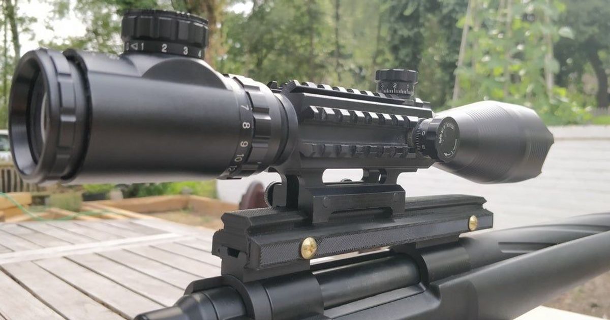 (Easy to Print) Full Picatinny Rail for SSG24 by Mars1307 | Download ...