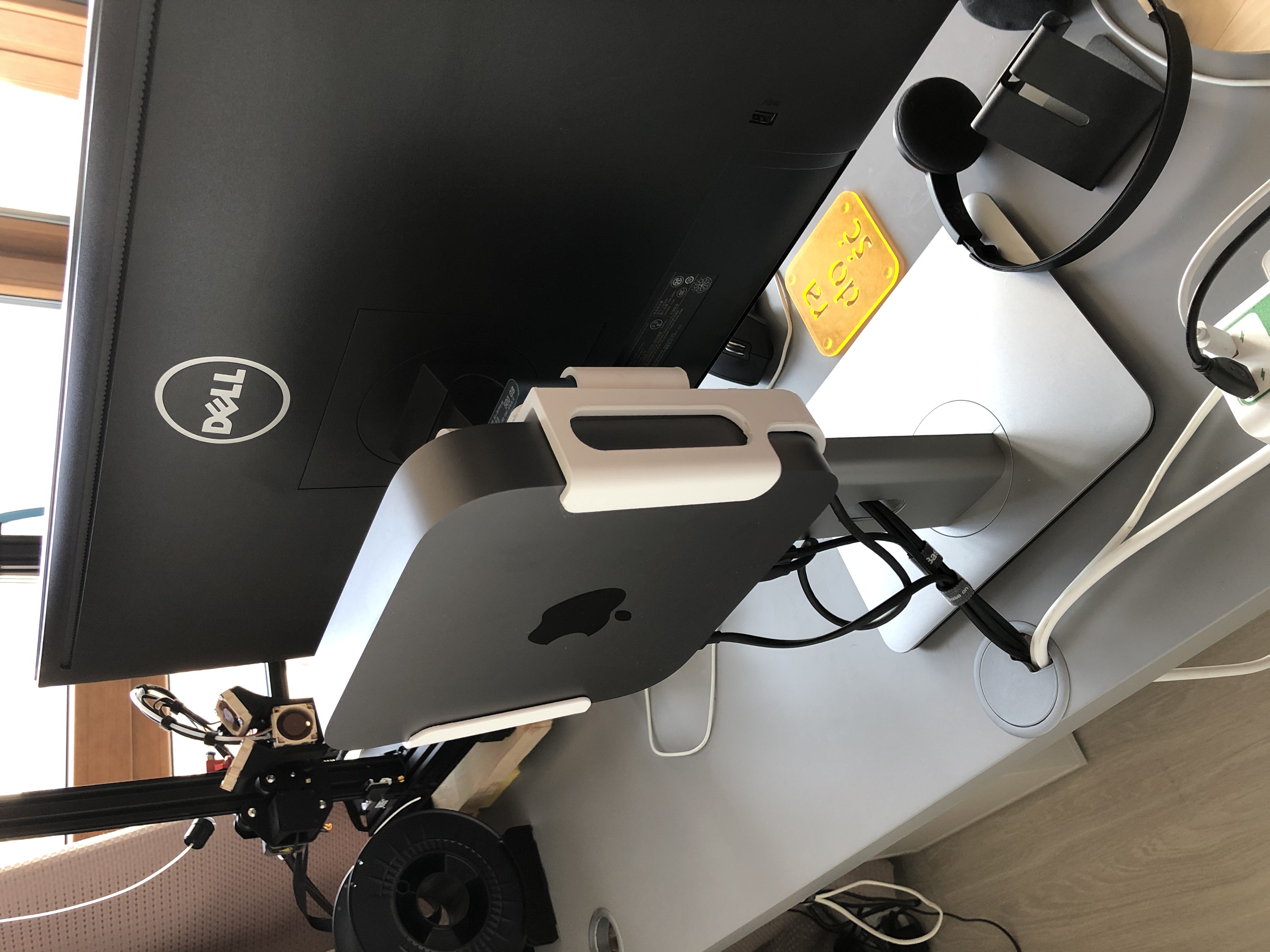 Mac mini holder for Dell U2515 by Andrew T | Download free STL model ...