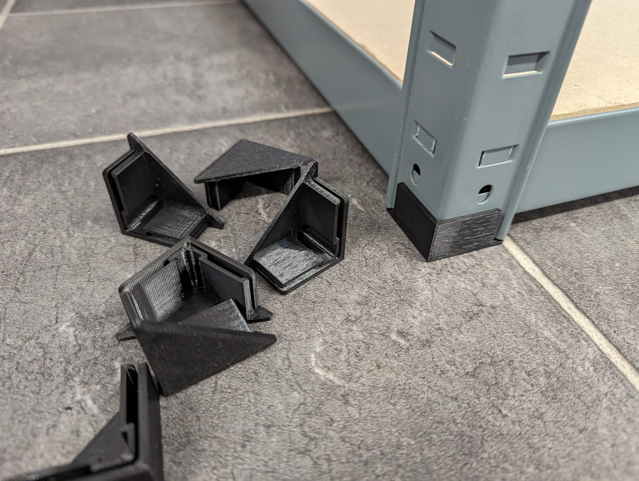 Metal Shelving Feet Protection for 40mm x 40mm Shelving Legs by Marius ...