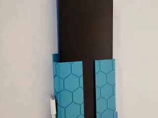 Hexagon Pattern Phone Holder/Wall Mount Charging Station by Mattias ...
