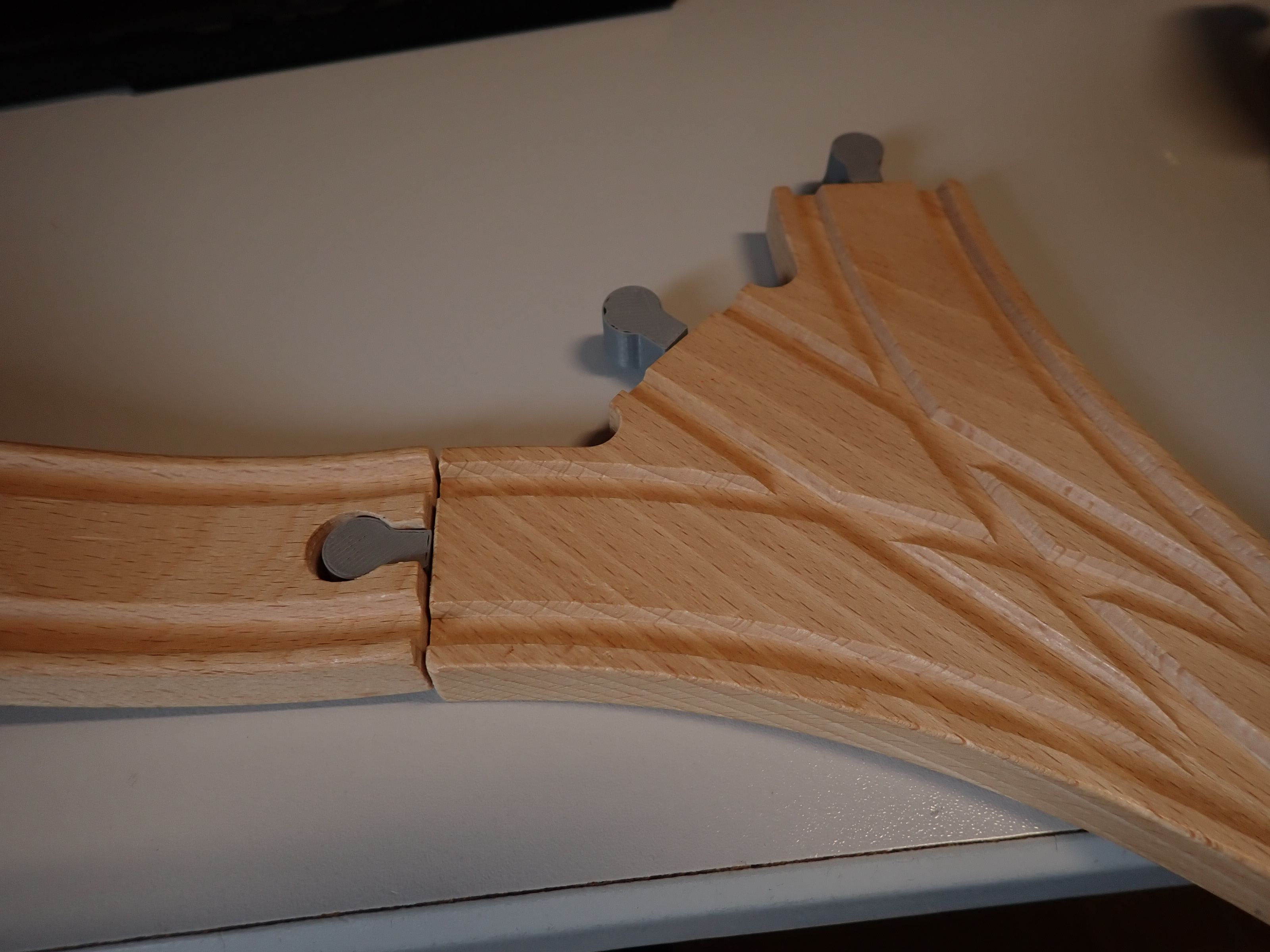 Brio wooden train track connector by lightmyfire | Download free STL ...