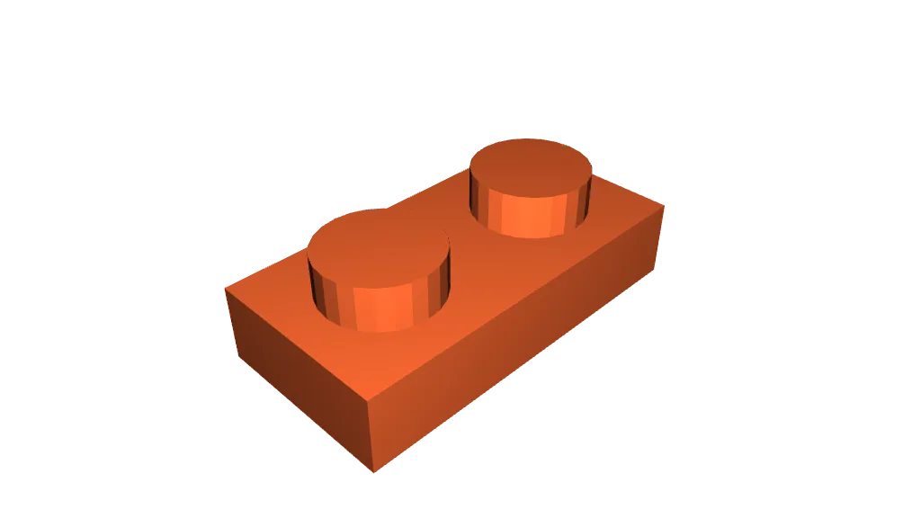 Lego plate 1x2 by MB_MODELS | Download free STL model | Printables.com