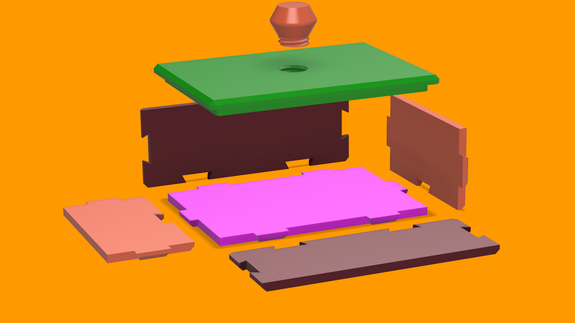 Simple Dovetail Box with Lid by ginoadriano | Download free STL model ...