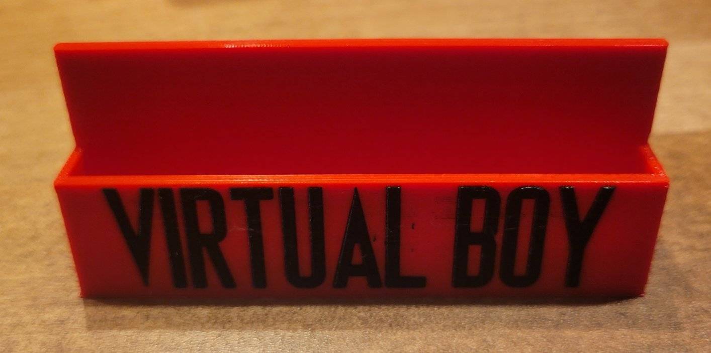 Nintendo Virtual Boy Game Display Stand by dudeway4 | Download free STL ...