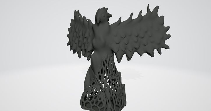 Voronoi fanix by Matyáš Rosička | Download free STL model | Printables.com