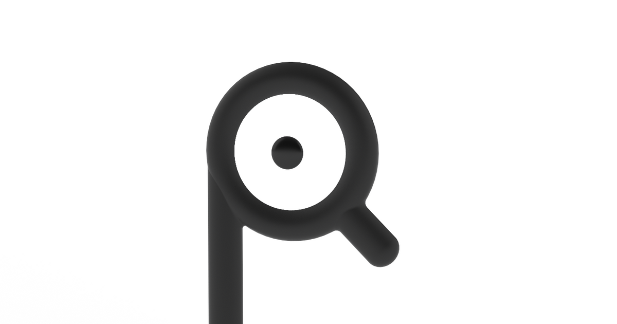 Pokémon Unown R by ZhangarG | Download free STL model | Printables.com