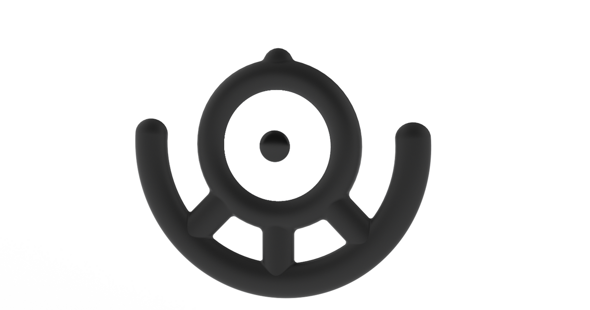 Pokémon Unown U by ZhangarG | Download free STL model | Printables.com