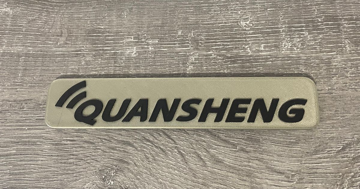 Quansheng logo by Ondřej Hladík | Download free STL model | Printables.com